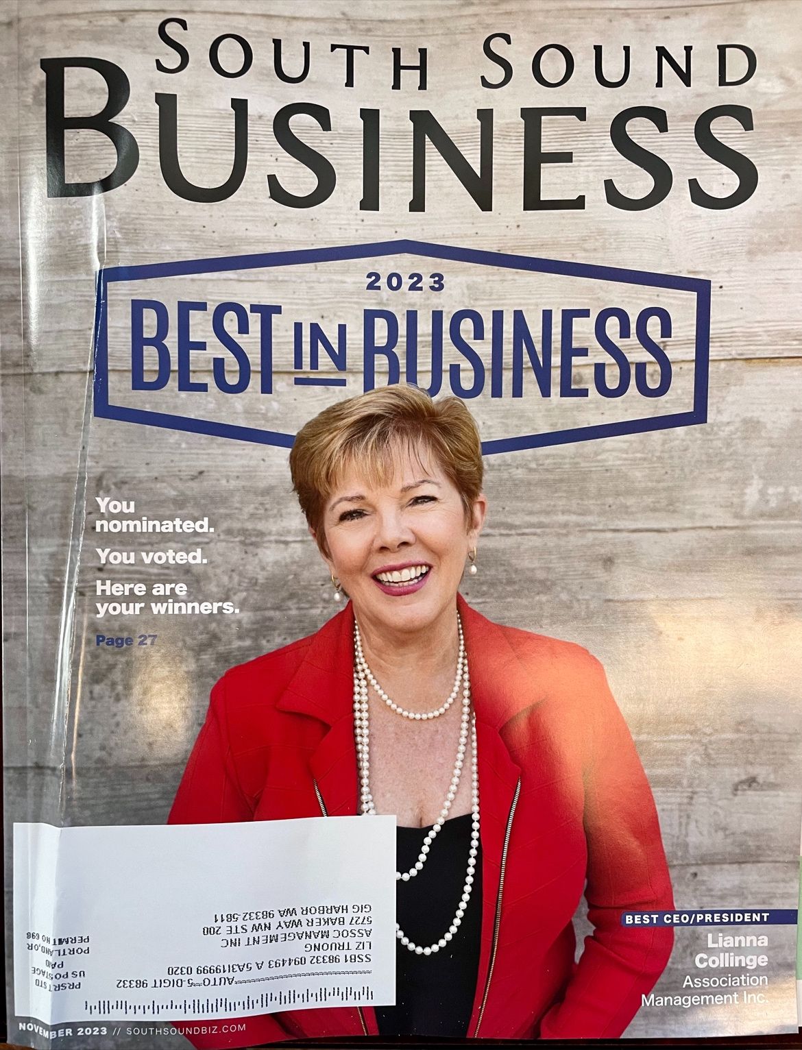 Lianna Collinge: Wins “Best CEO” in South Sound Business Magazine ...